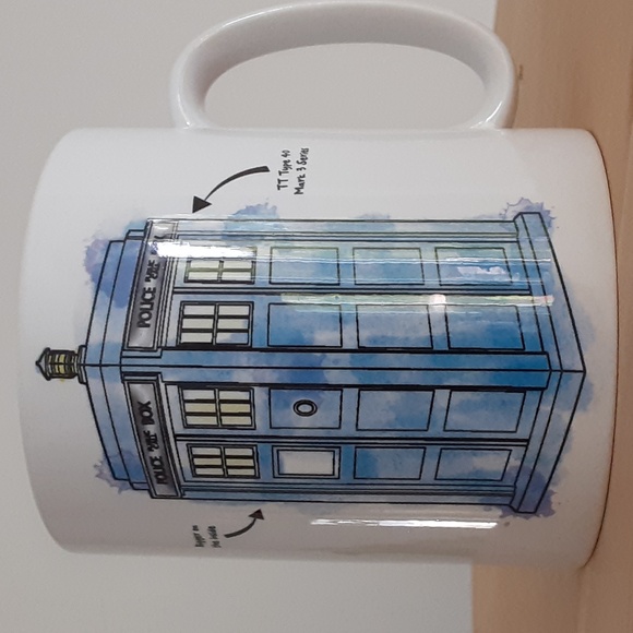 BBC | Dining | Doctor Who Watercolor Illustrated Tardis Cup Mug Oz ...